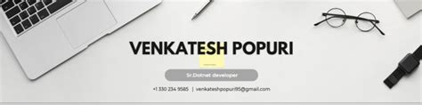 Venkatesh Popuri Senior Dotnet Developer At Truist Net Framework