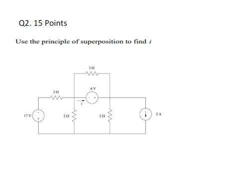 Solved Q PointsUse The Principle Of Superposition To Chegg