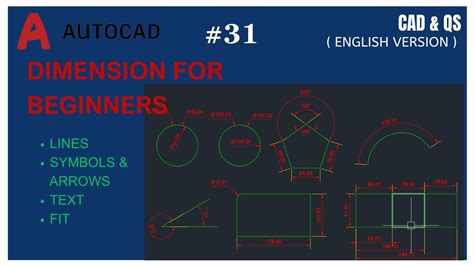 31 Autocad Eng Version Dimension Setting For Beginners Cw Detail Explanation Youtube