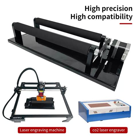 Lunyee Laser Engraver Y Axis Rotary Roller Engraving Module For Cylind