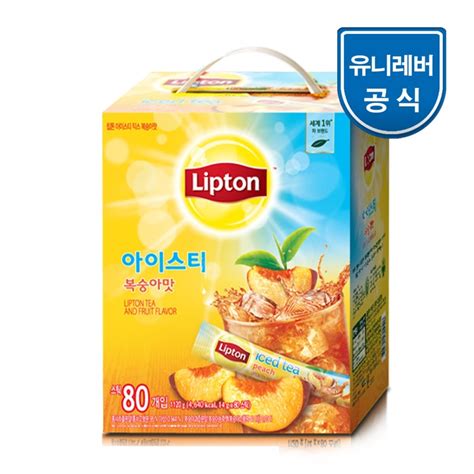 [립톤] 아이스티 복숭아 80t 티몬