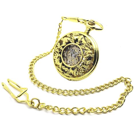 Caifu Бренд Скелет стимпанк полый Золотой корпус Циферблат с римскими цифрами механический