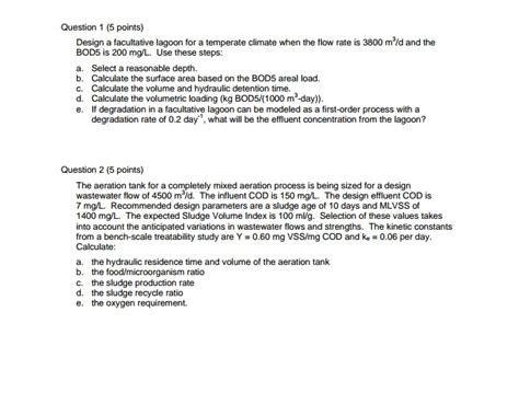 Solved Solve All Question Question 1 5 Points Design A Facultative