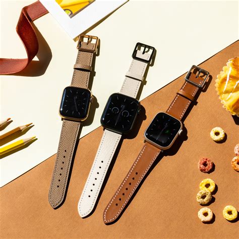 애플워치 스트랩 고급 가죽 핸드메이드 스트랩 밴드