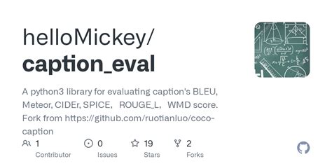 Caption Eval Pycocoevalcap Eval Spice Py At Master HelloMickey