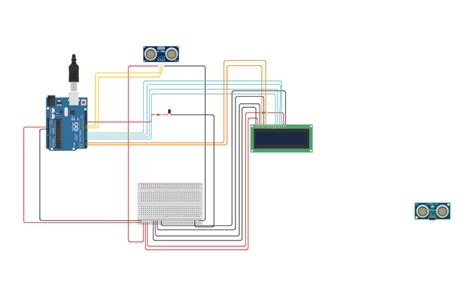 Circuit Design Distance Measuring Tinkercad