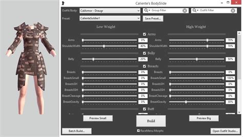 Problem With Mo Bodyslide And Calientes Vanilla Outfits Skyrim Technical Support Loverslab