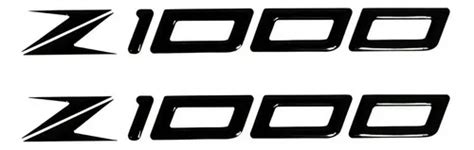 Adhesivos De Emblema Compacto Kawasaki Z1000 Negro 3d Par Re33 Para Kawasaki Z1000 Negro