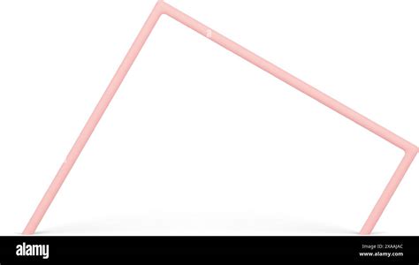 Abstract Pink Angled Arch Column Geometric Basic Foundation For Expo Presentation 3d Design