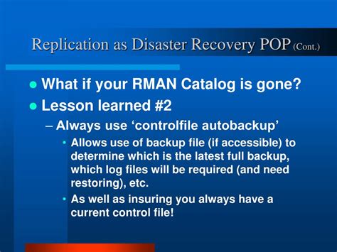 Ppt Disaster Recovery Using Tdp With Rman Powerpoint Presentation Free Download Id6723811
