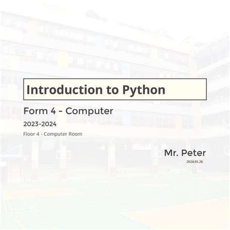 Python While Loop