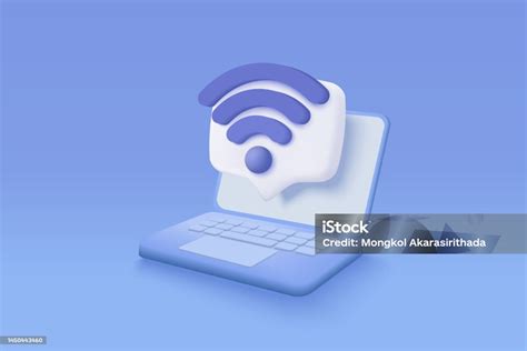 인터넷에서 3d 무선 연결 및 공유 네트워크 디지털 및 온라인 커버리지를 위한 핫스팟 액세스 포인트 Wifi가있는 방송 영역 3d 무선 신호 아이콘 렌더링 벡터 일러스트