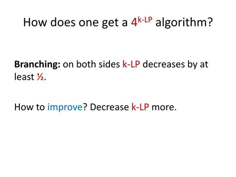 Ppt Lp Based Parameterized Algorithms For Separation Problems Powerpoint Presentation Id2481019