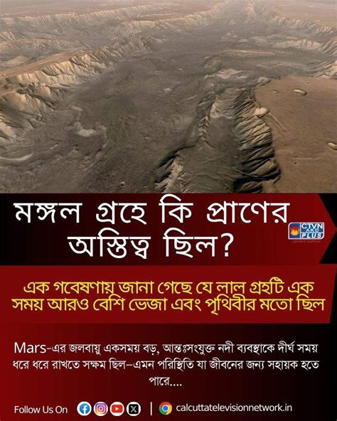 মঙ্গল গ্রহে কি প্রাণের অস্তিত্ব ছিল মঙ্গল গ্রহে গঙ্গার চেয়েও শক্তিশালী নদী ব্যবস্থার প্রমাণ মিলেছে