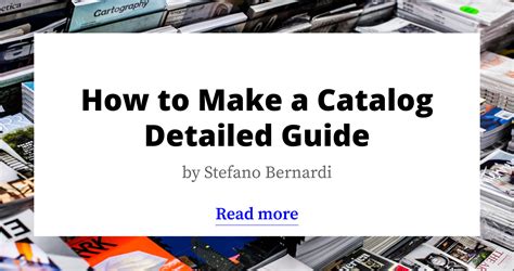 How To Make A Catalog Detailed Guide Redokun