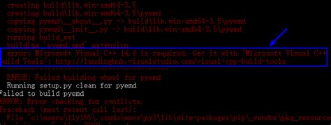 fix python pyemd installation error microsoft visual c 14 0 is