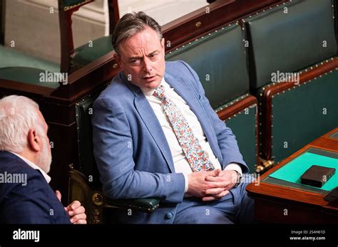 Bart De Wever Discussing With Jean Marie Dedecker At The Plenary