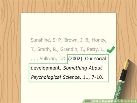 4 Ways To Cite Multiple Authors In Apa Wikihow