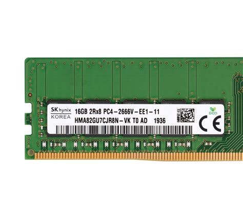 MEMÓRIA 16GB DDr4 2666MHz 2RX8 ECC SK Hynix HMA82GU7CJR8N VK