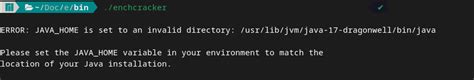 JAVA HOME Variable On Linux Issue Earthcomputer EnchantmentCracker GitHub