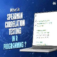 Spearman Correlation Testing In R Programming GeeksforGeeks Videos