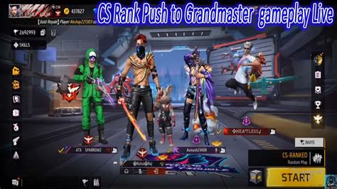 Cs Rank Push To Grandmaster Gameplay Live Freefirelive Biharirahul