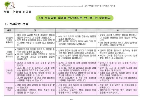 평가인증 영유아평가 3 5세 누리과정 연령별 유아평가 예시문 네이버 블로그
