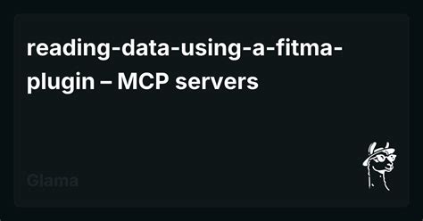 Reading Data Using A Fitma Plugin Mcp Servers Glama