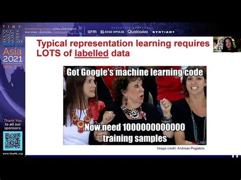 Free Video Learning Compact Representation With Less Labeled Data From Sensors From TinyML