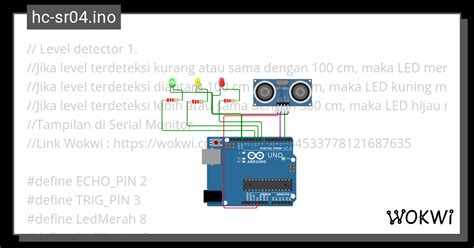 Level Detector 1 Ino Wokwi ESP32 STM32 Arduino Simulator