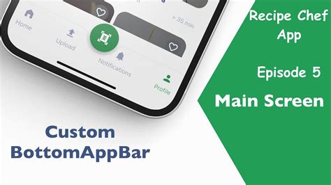 Home Screen Bottomappbar Episode 5 Recipe Chef Cooking App