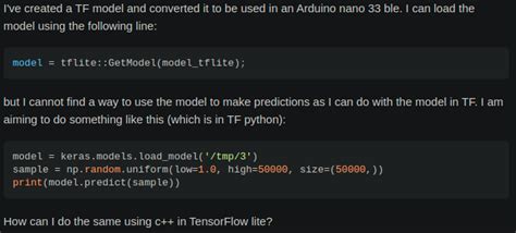 Solved I Ve Created A TF Model And Converted It To Be Used Chegg