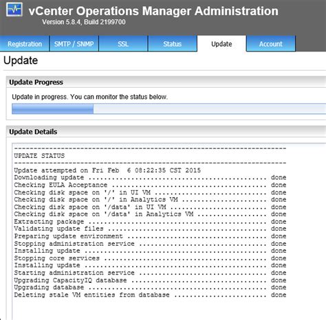 Updating VMware Operations Manager VApp Virtualization Howto