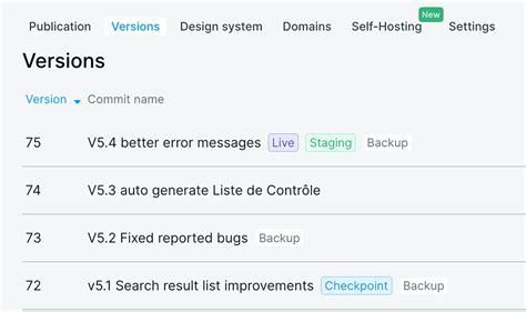 What Are Checkpoints In A Projects Versions Ask Us Anything Weweb Community