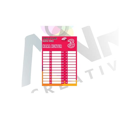 Jual Poster Daftar Harga Kuota Poster Harga Paket Data Poster Paket Data Konter Poster