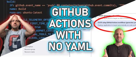 No Yaml Needed Create Github Actions Workflows From Vs And Cli Dev