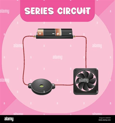 Series Circuit Infographic Diagram Illustration Stock Vector Image Art Alamy