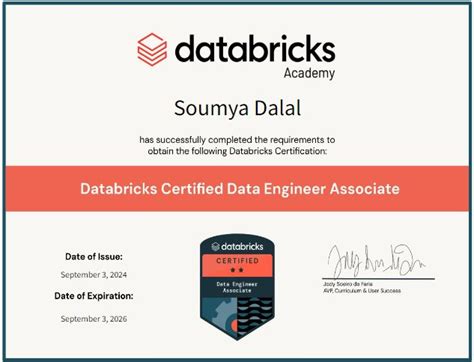 Happy To Share That I Have Completed Databricks Data Engineer Associate Certification Soumya