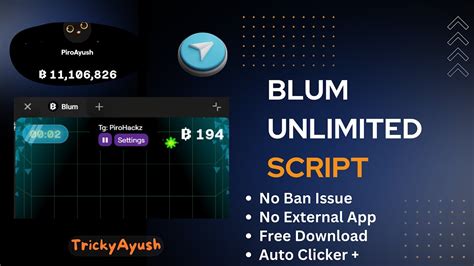 Unlimited Blum Autoclicker Script 2024 Free Blum Auto Clicker Bot