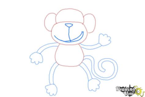 How To Draw A Monkey Step By Step DrawingNow