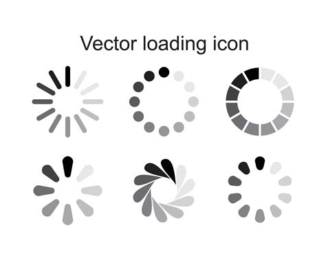 Vector Loading Icon Template Black Color Editable Vector Loading Icon Symbol Flat Vector