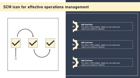 Scm Icon For Effective Operations Management Ppt Presentation