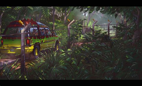 Jurassic Park Dilophosaurus Paddock