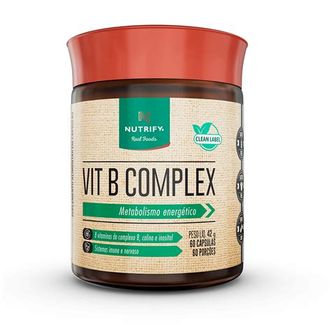 Vitaminas Complexo B 60 Caps Vit B Complex Nutrify