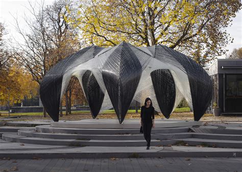 research pavilion by icd and itke
