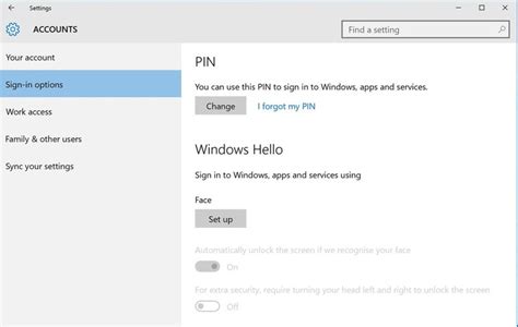 Steps To Set Up Fingerprint And Face Recognition On Windows 10