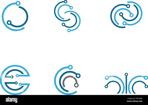 Circuit Technology Logo Vector Template Stock Vector Image And Art Alamy