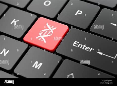 Science Concept DNA On Computer Keyboard Background Stock Photo Alamy