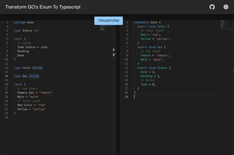 将 Golang 的 Enum 转换成 Typescript 知乎
