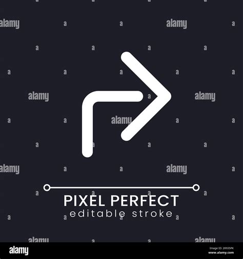 Forward Arrow Pixel Perfect White Linear Ui Icon For Dark Theme Social Network Repost Vector
